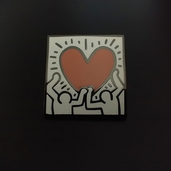 Keith Haring | Accessories | Keith Haring Heart Enamel Pin New | Poshmark